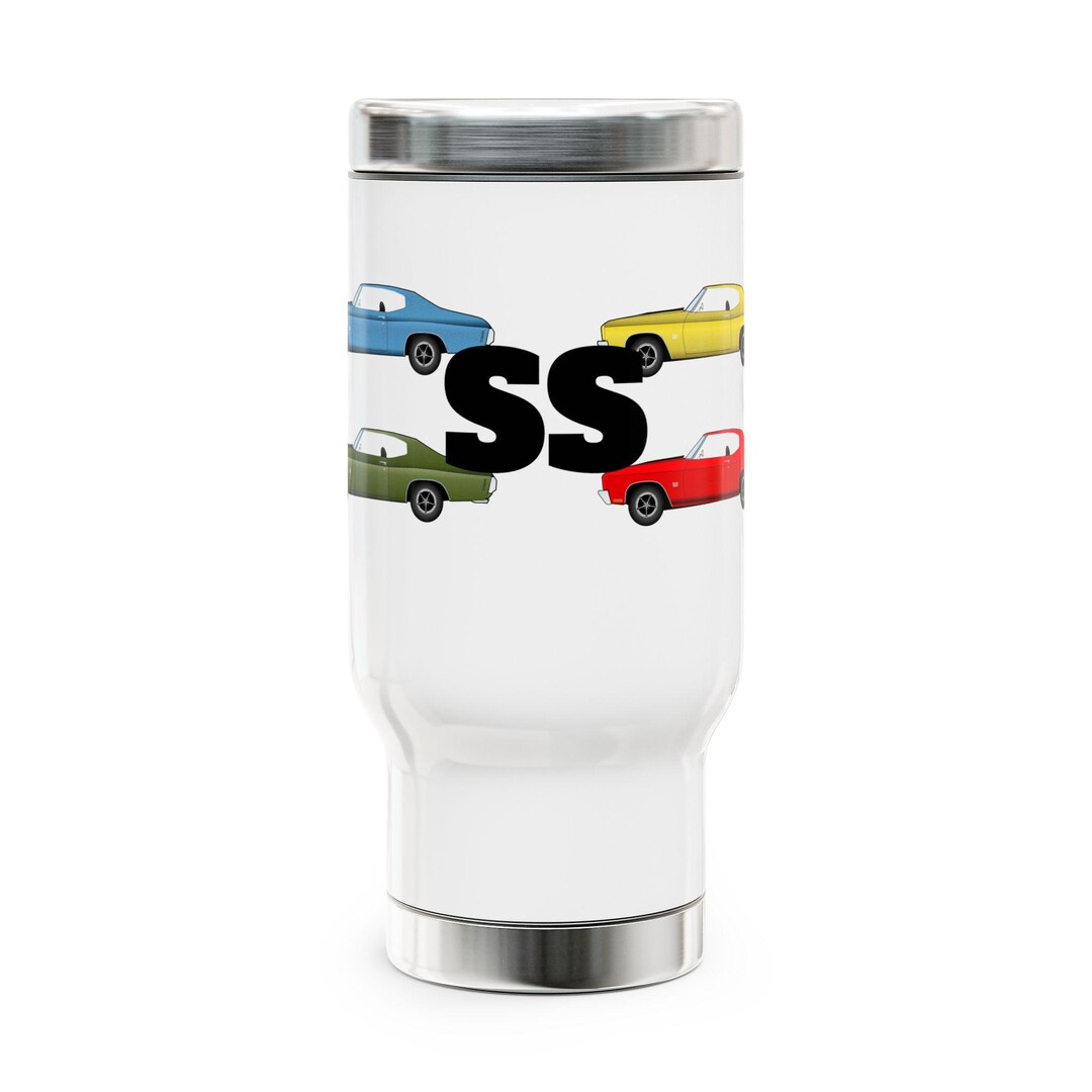 1969 Chevelle SS Stainless Steel Travel Mug With Handle, 14oz - Etsy