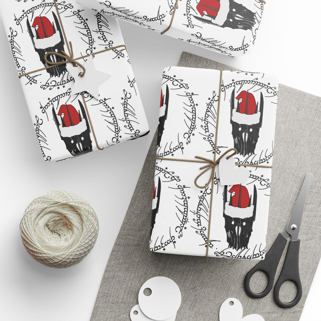 Santa Sauron Wrapping Paper - Etsy