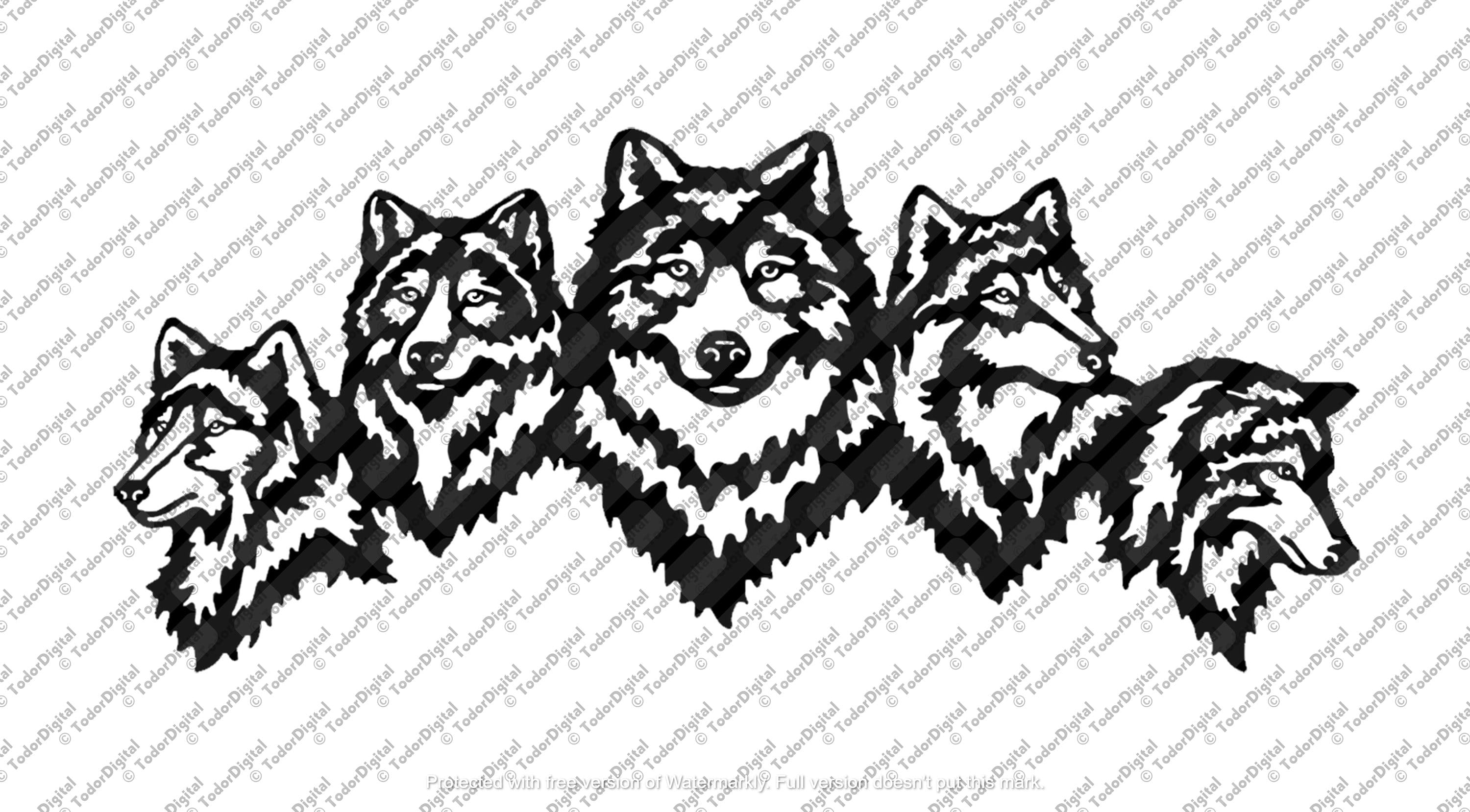 Wolfpack Clipart