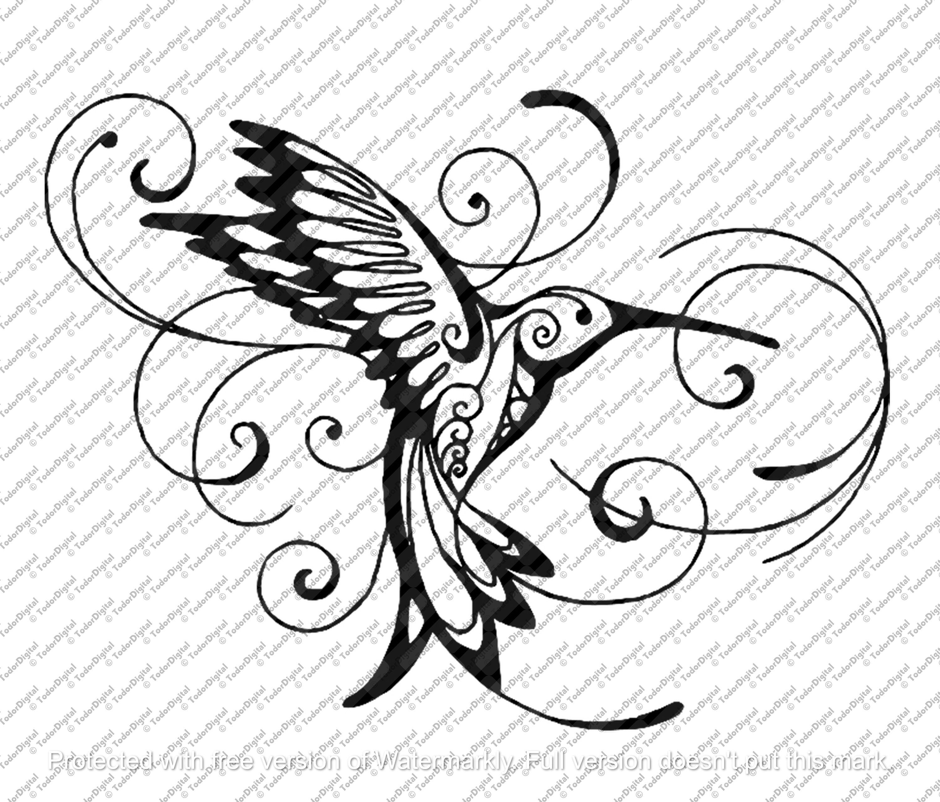 Hummingbird Svg File Birds Svg Hummingbird Tattoo Design Etsy