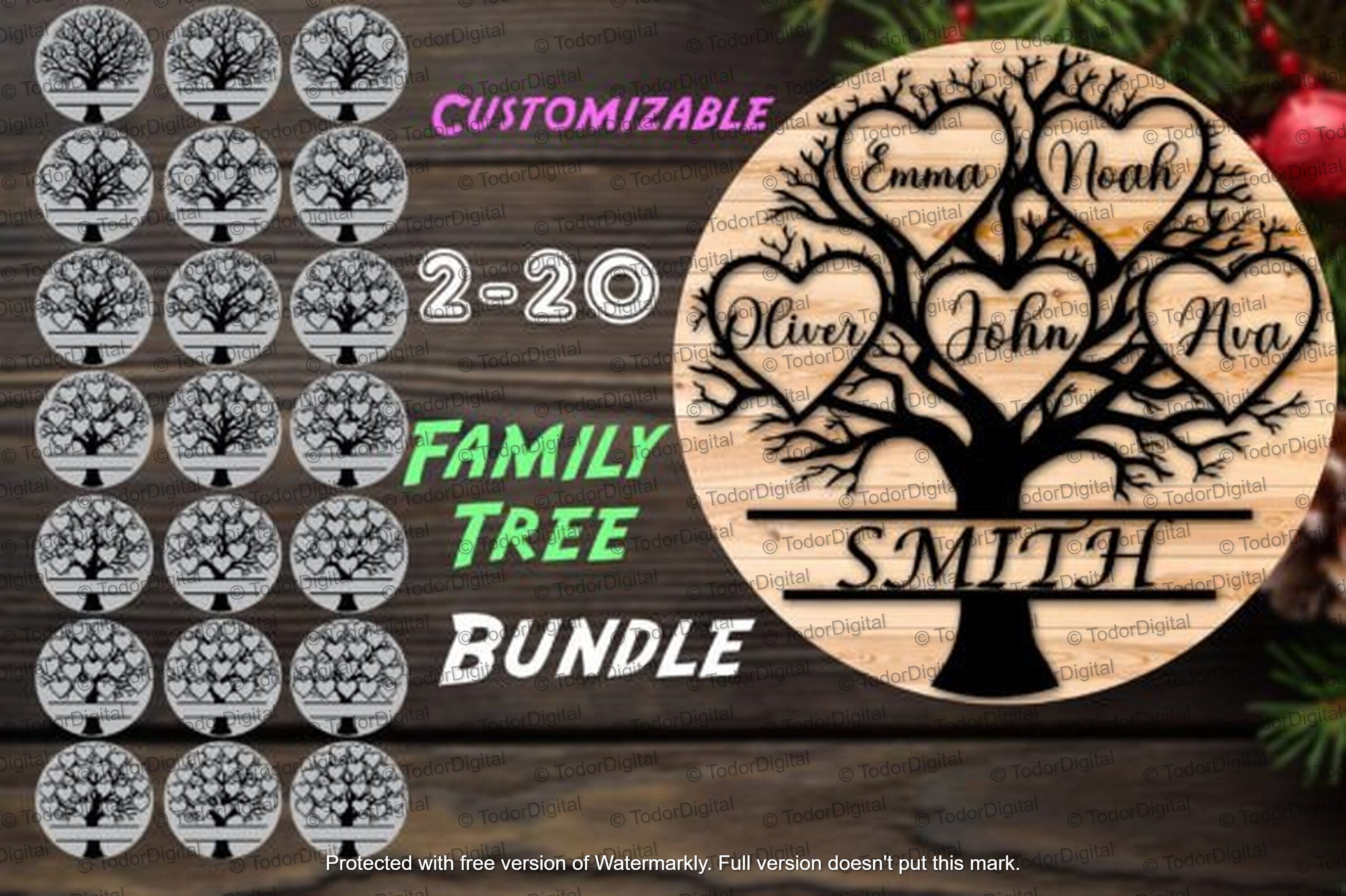 Family Tree SVG Bundle Family Tree Svg File Family Tree Cut - Etsy ...