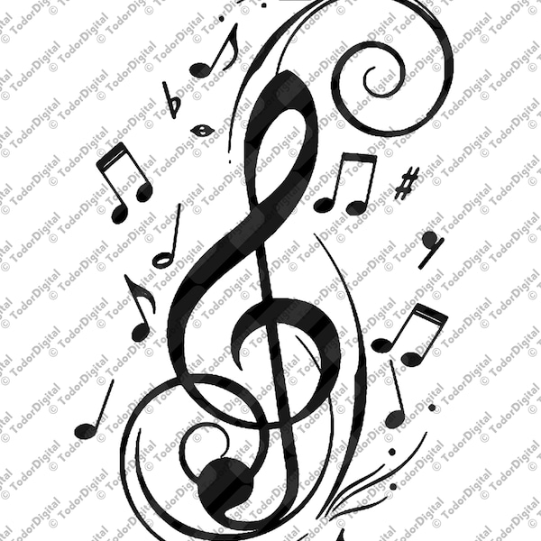 Treble Clef - Etsy