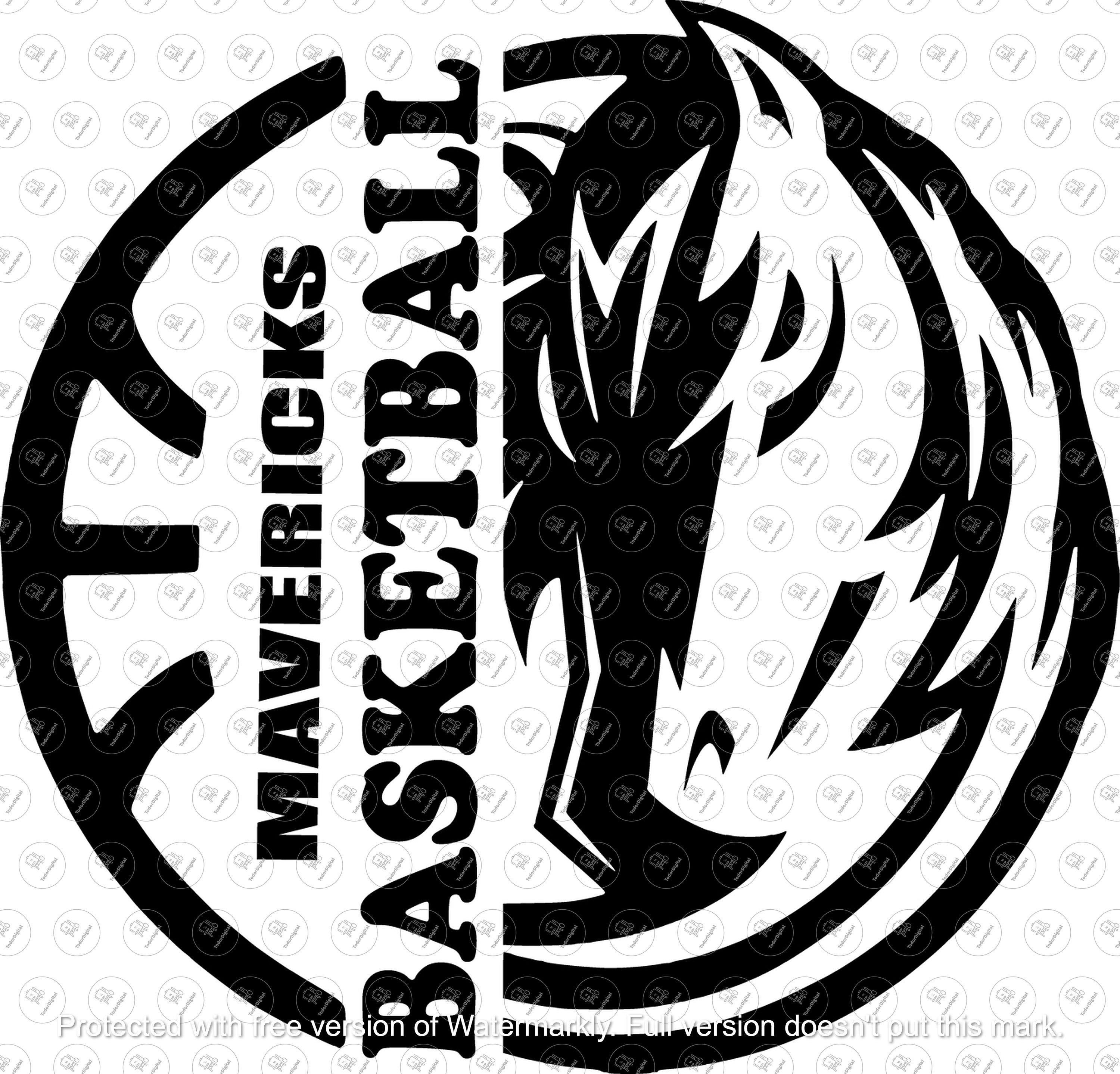 Archivo Svg de baloncesto Mavericks Svg Clipart de - Etsy España