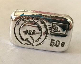 Soviet Silver Bar - Etsy