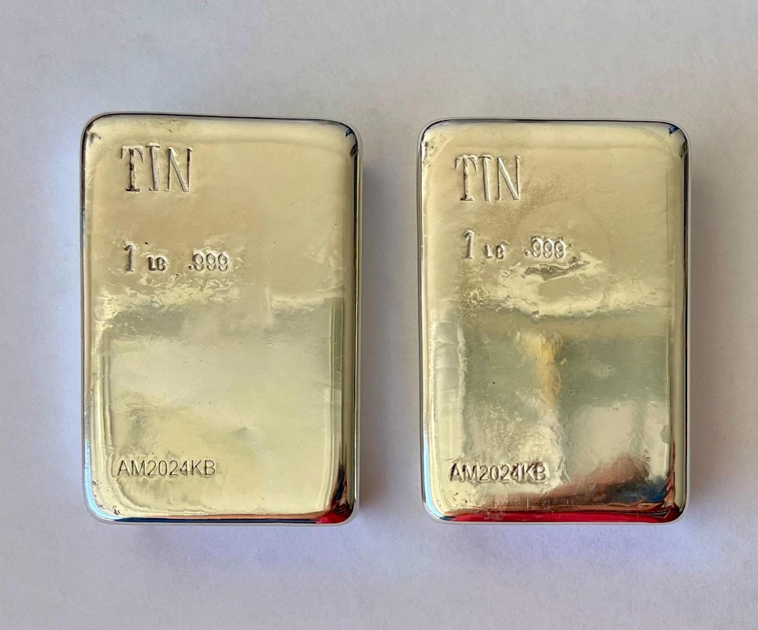 Pure Tin Bars: 2 Lbs, 99.9%+ for Casting - Etsy