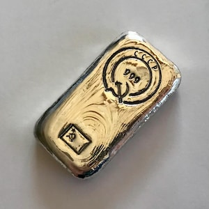 Solid SILVER Russian CCCP Communist Bar Hand Poured .999 Fine Pure ...