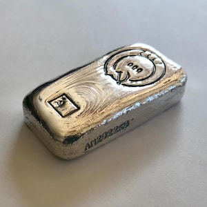 Solid SILVER Russian CCCP Communist Bar Hand Poured .999 Fine Pure ...