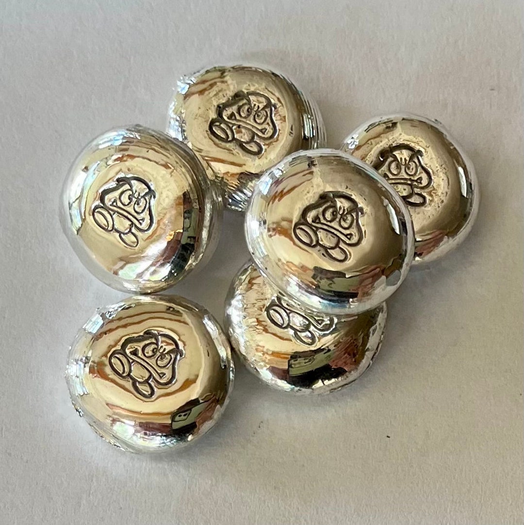 1 Oz Silver PROOF .999 Six 5g Hand Poured Goomba Super Mario Brothers ...