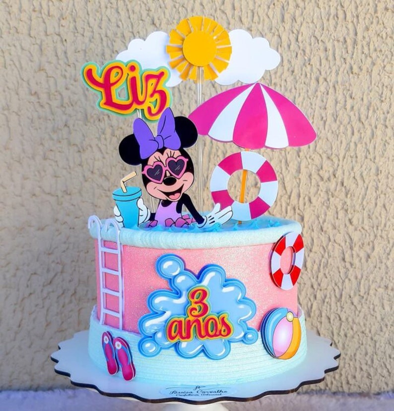 Minnie Mouse Pool Party Minnie Mouse Birthday Minnie Party - Etsy