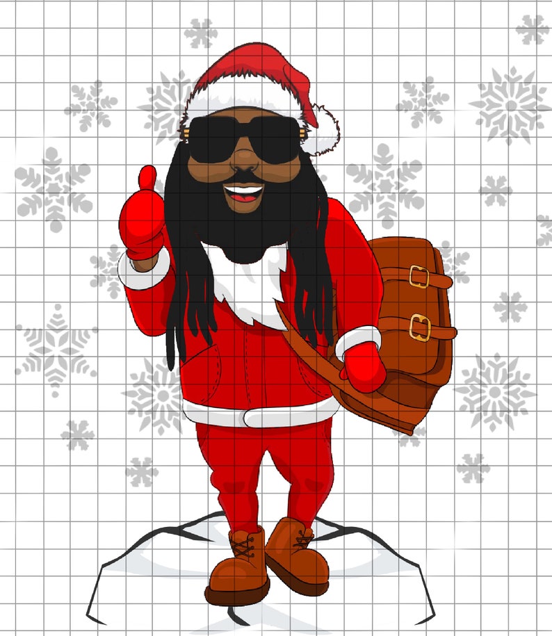 SANTA CLAUS Santa png afro-américain Rasta Christmas Group - Etsy France