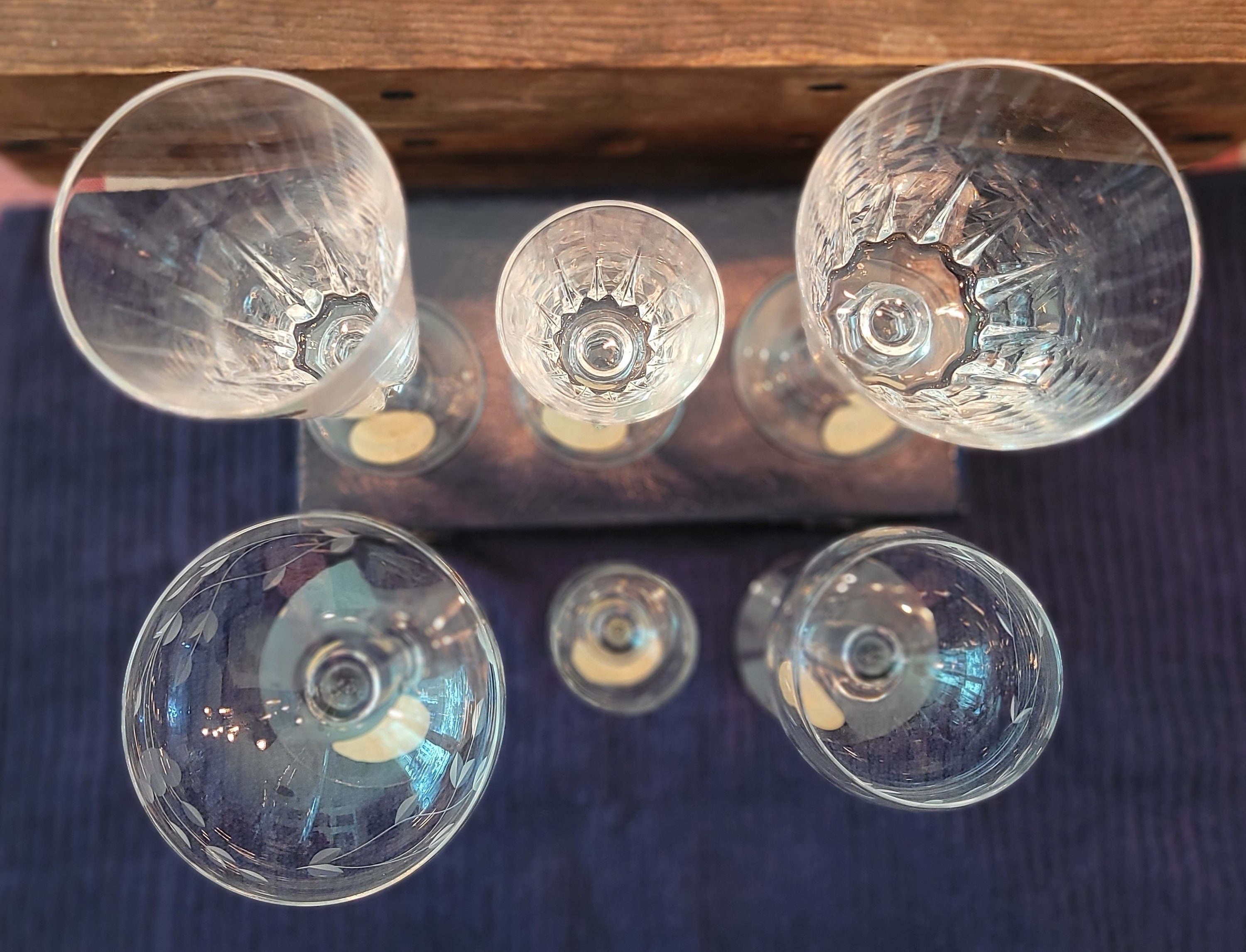 Princess House Stemware 6 Piece Mixed Lot, Lead Crystal & Heritage Pattern - Etsy