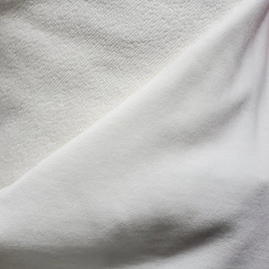 LOOP Terry, Organic Cotton French Terry , Color off White, Fabric by ...
