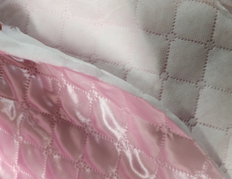 Polyester Quilted Padded Lining Fabric Pink, 60" Wide, Sold by Yard - Etsy