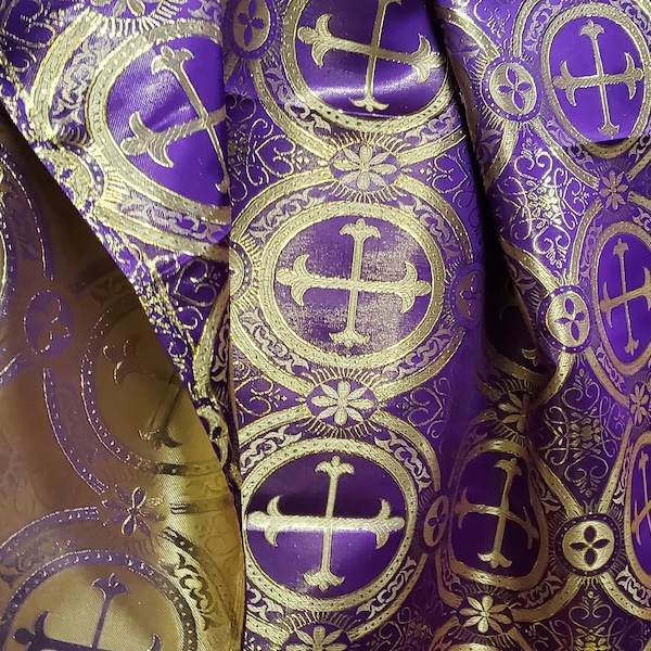 Purple Liturgical Fabric - Etsy