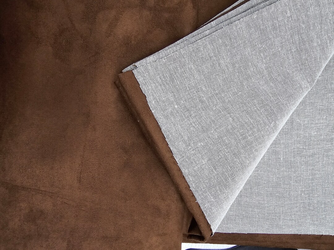 AD Fabric, Suede Microsuede Upholstery, Light Brown Microsuede Fabric W ...
