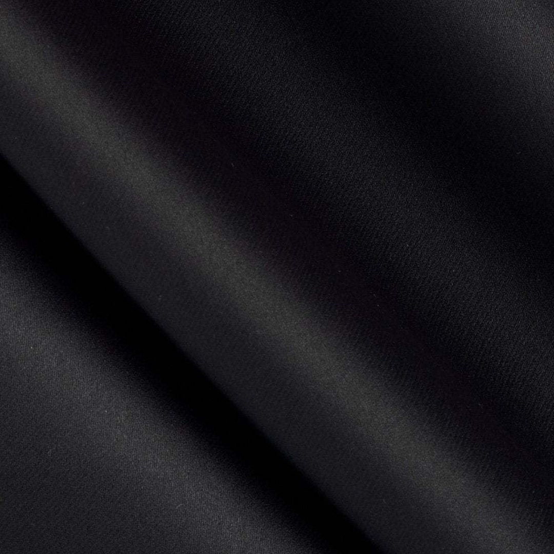 Black Out Drapery Fabric Black Color, 3 Pass Blackout Fabric, 58 Wide ...