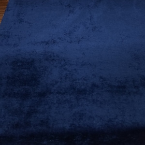 VELVET Fabric -midnight Blue Color , Upholstery Fabric, - 54" Width ...