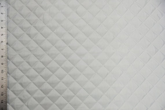 Polyester Quilted Padded Lining Fabric White | Etsy