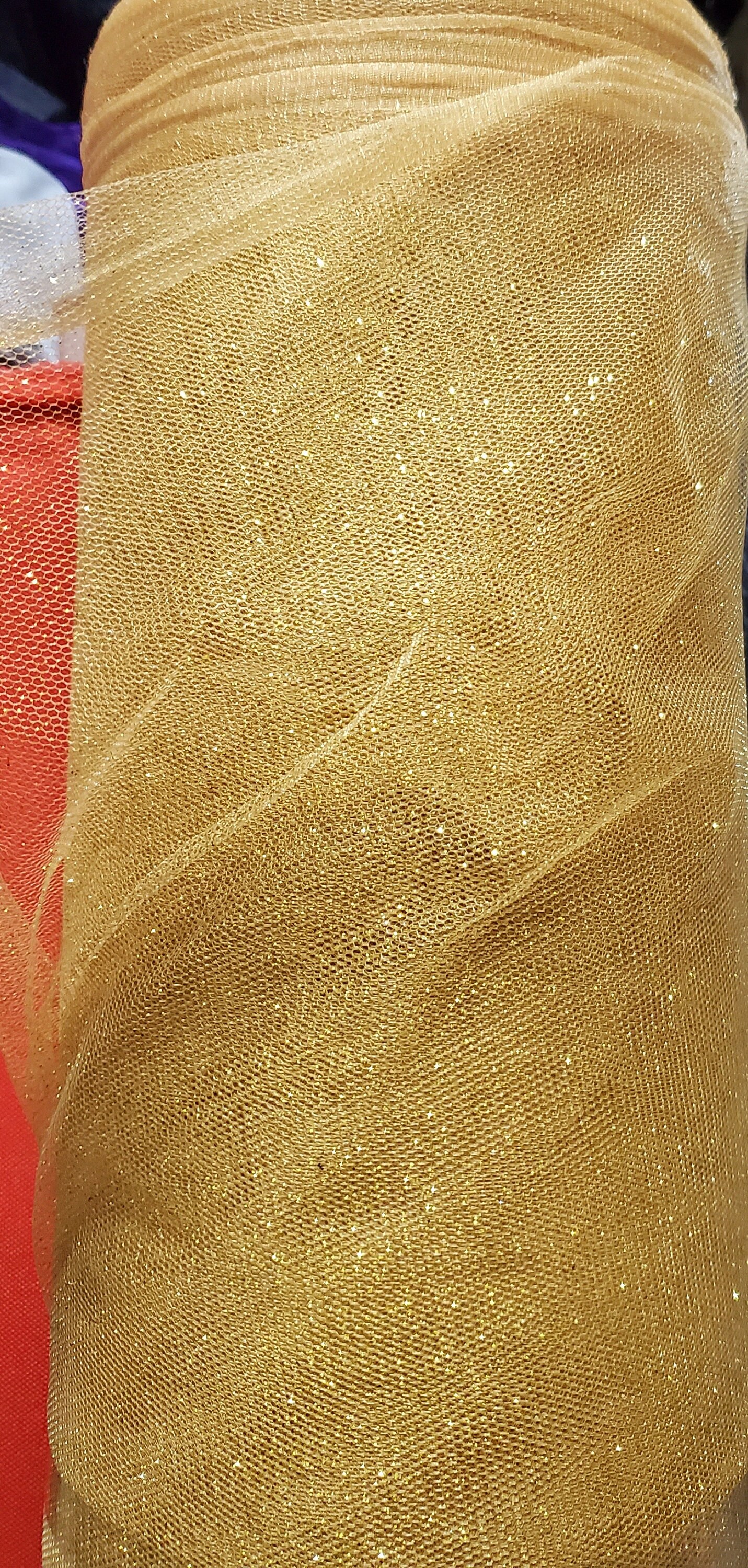 Gold Glitter Stretch Tulle Fabric, 64" Wide, Bridal Dance-wear - Etsy
