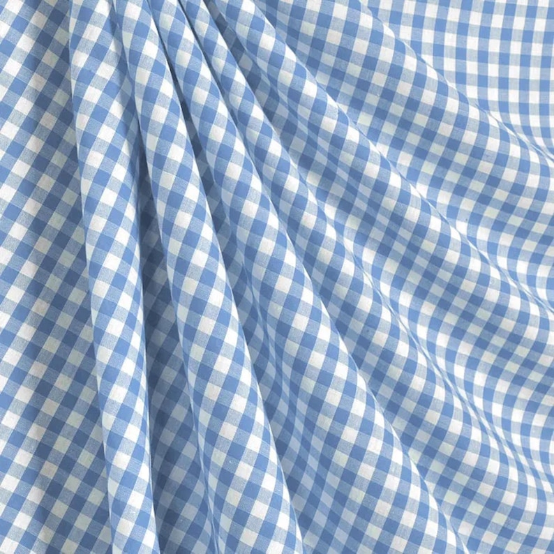 Gingham Checkered, 1/4 or 1/8 Fabric Fabric Poly Cotton 58” Wide No ...