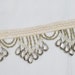 Beaded Trim Fringe 4'' L, W/gimp Top Sold by the Yard - Smoke Silver ...