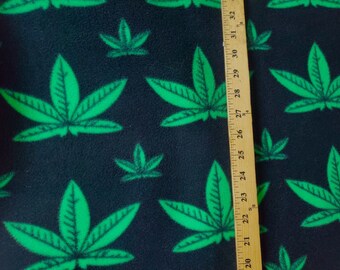 Cannabis Fleece Fabric - Etsy