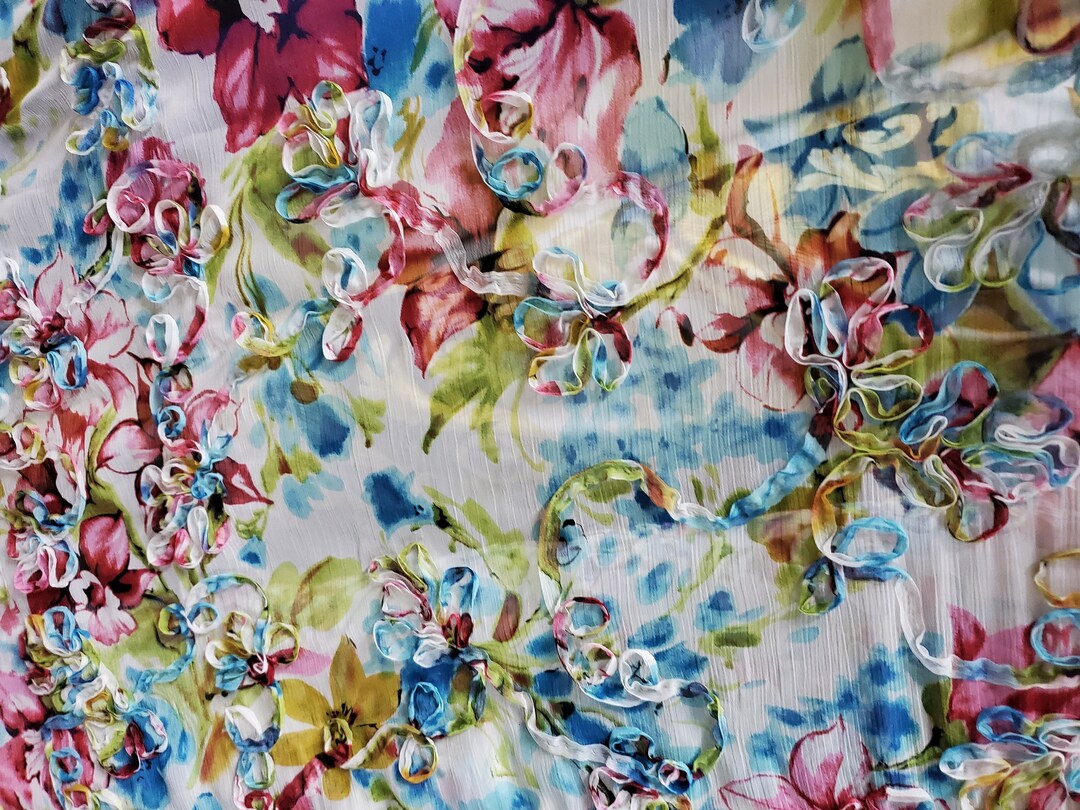 Ruffle Chiffon Fabric - Etsy