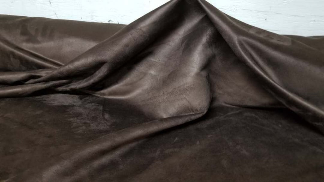 Microfiber Suede Dark Chocolate Upholstery Fabric 58" Width Sold by the ...