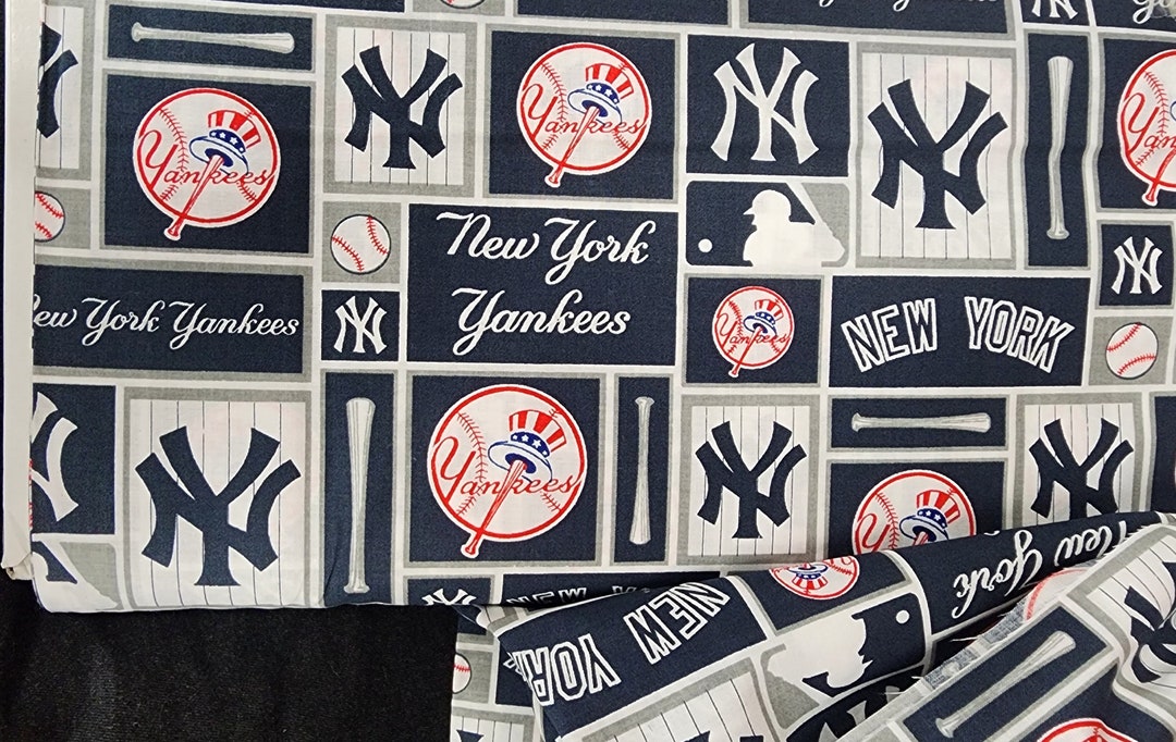 Fabric Traditions, New York Yankees ,MLB , Cotton Fabric, 44" Wide , - Etsy