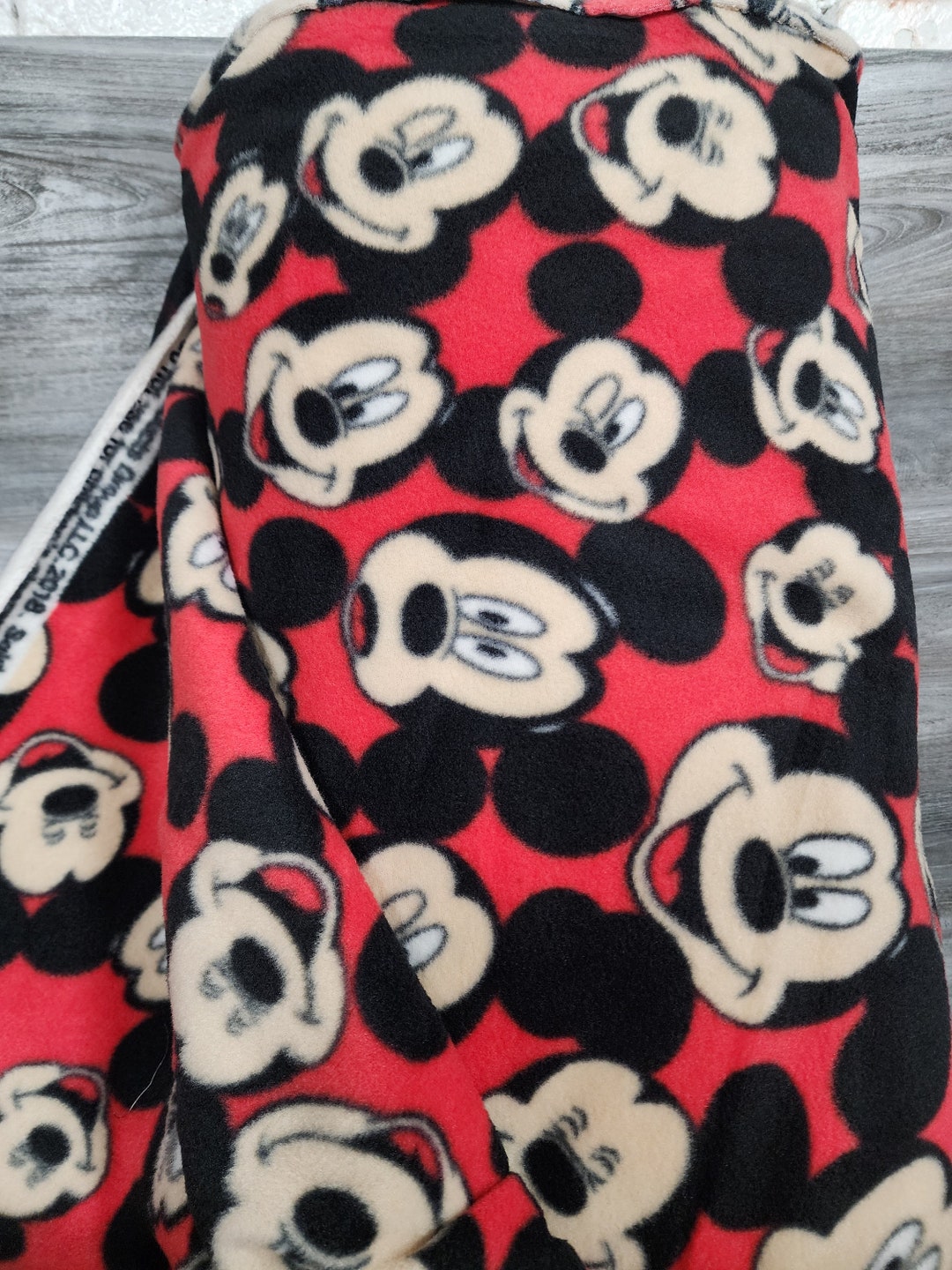 Disney Mickey Mouse Allover Fleece Fabric - Sold by the Yard - Ideal ...