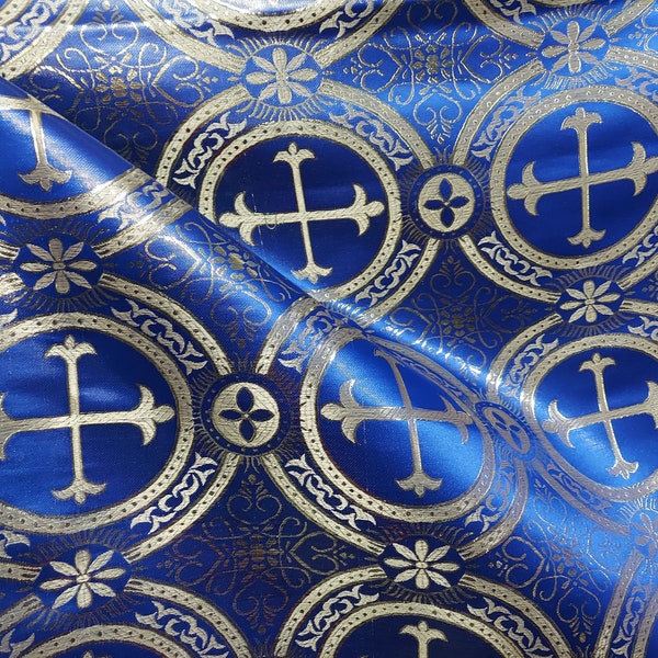 Royal Blue Liturgical Fabric - Etsy