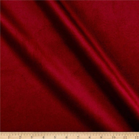 Micro Velvet Christmas Red Color Fabricdrapery Upholstery - Etsy