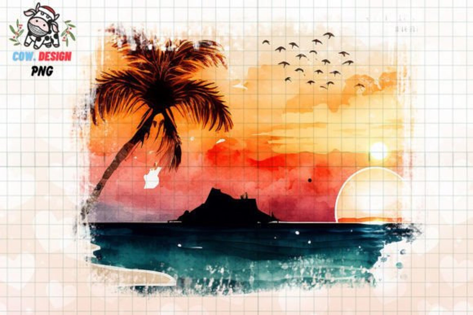 Beach Sunset Sublimation, Svg Bundle, Designs Bundle, Beach Svg, Ocean ...