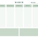 Modern Weekly Planning Calendar - Etsy
