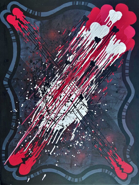 Original Art BLEED various Sizes 12x16/18x24inches Signed | Etsy