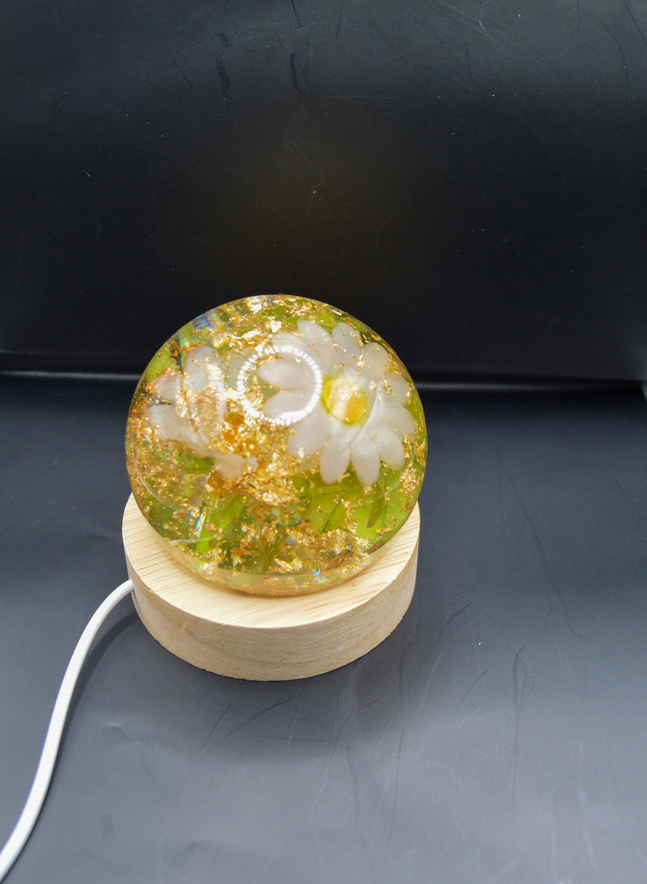 Epoxy Resin Circle Light. Can Be Personalized. Can Me Glow in the Dark ...