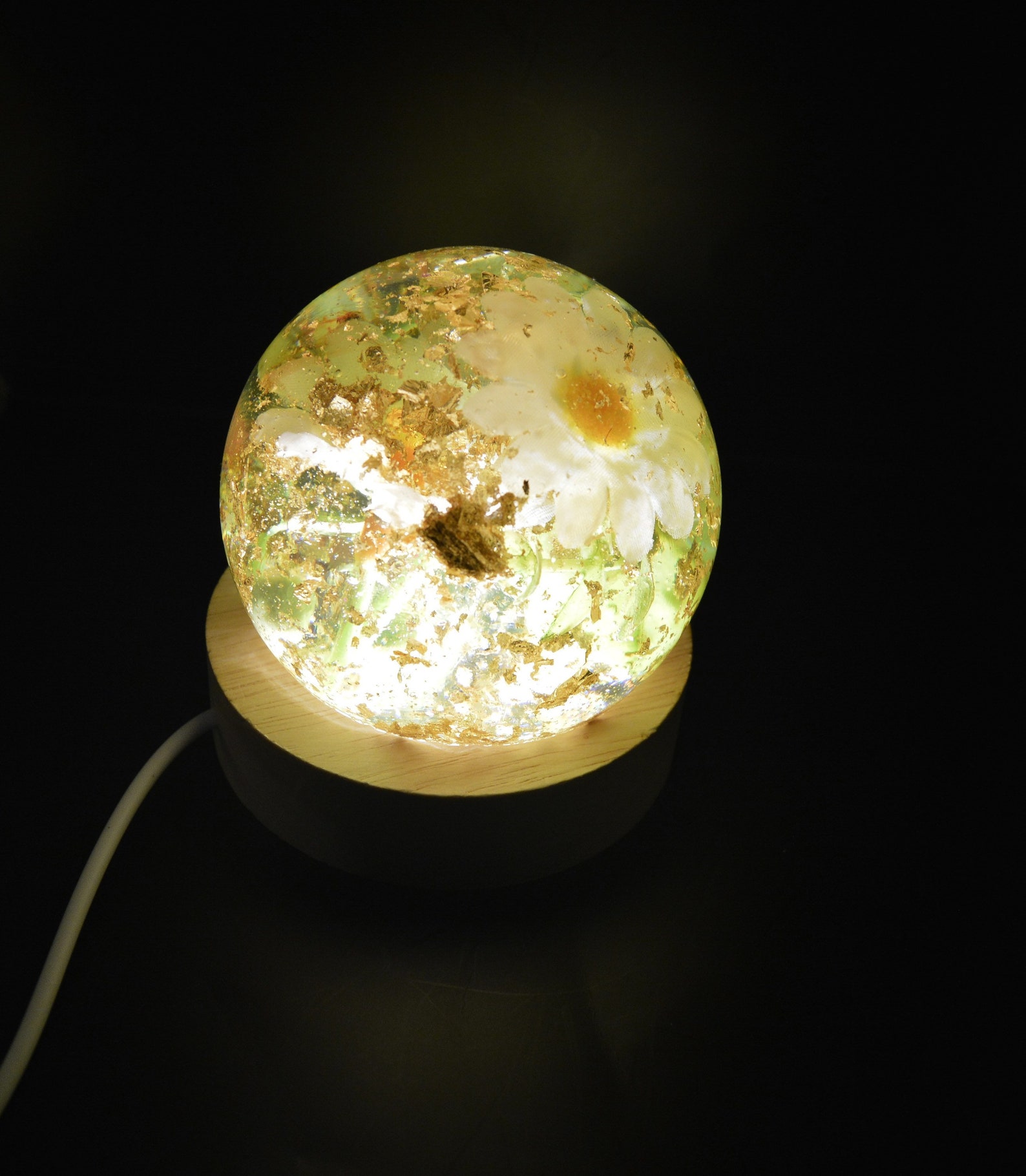 Epoxy Resin Circle Light. Can Be Personalized. Can Me Glow in the Dark ...