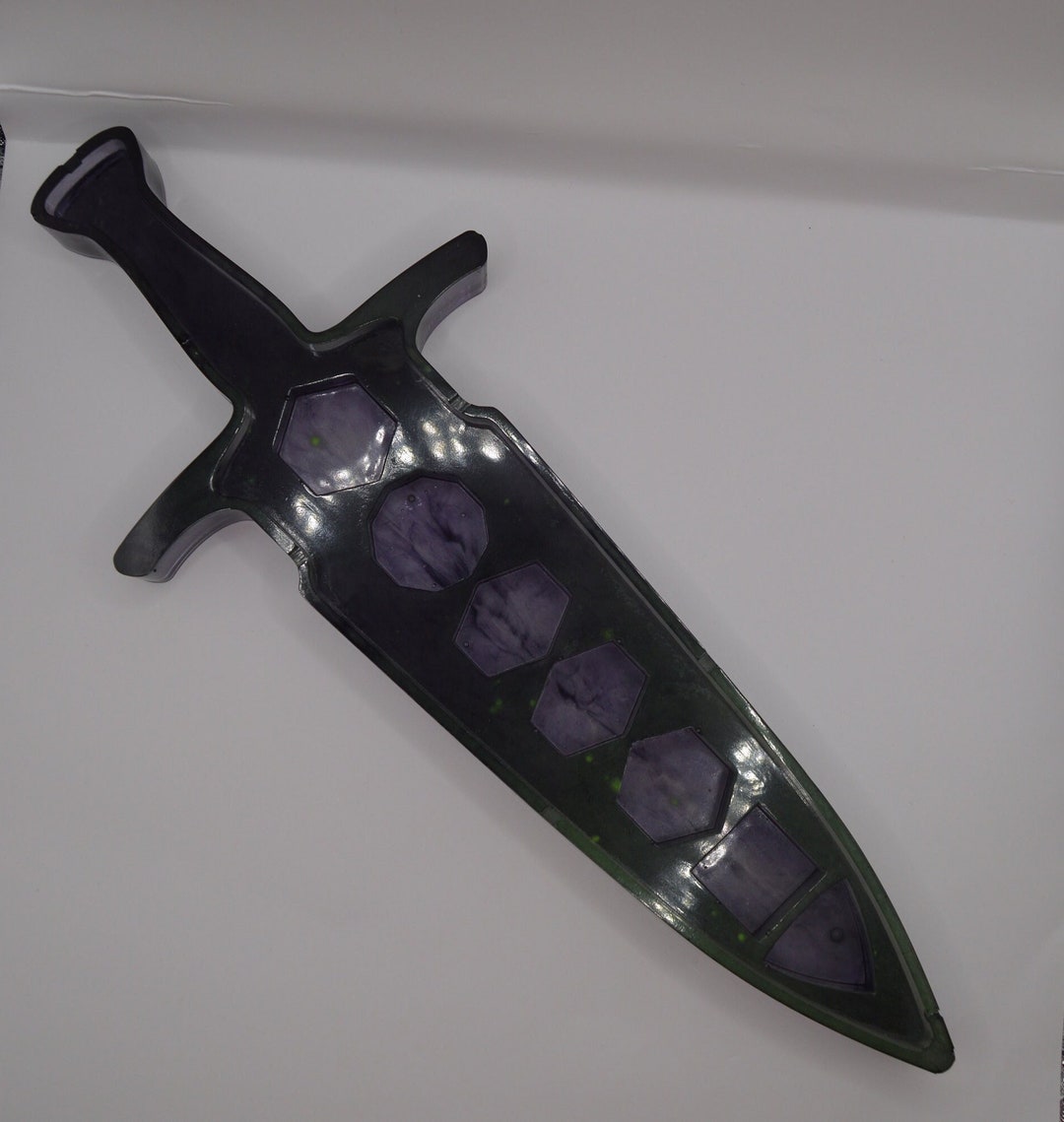 Epoxy Resin Sword DND Dice Holder. Can Be Personalize. Color or No ...