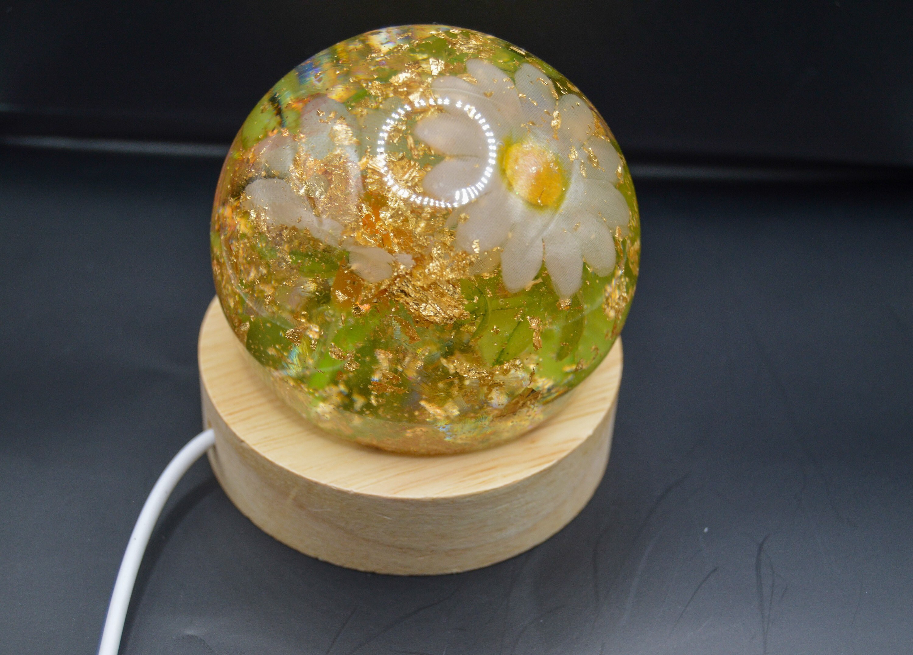 Epoxy Resin Circle Light. Can Be Personalized. Can Me Glow in the Dark ...