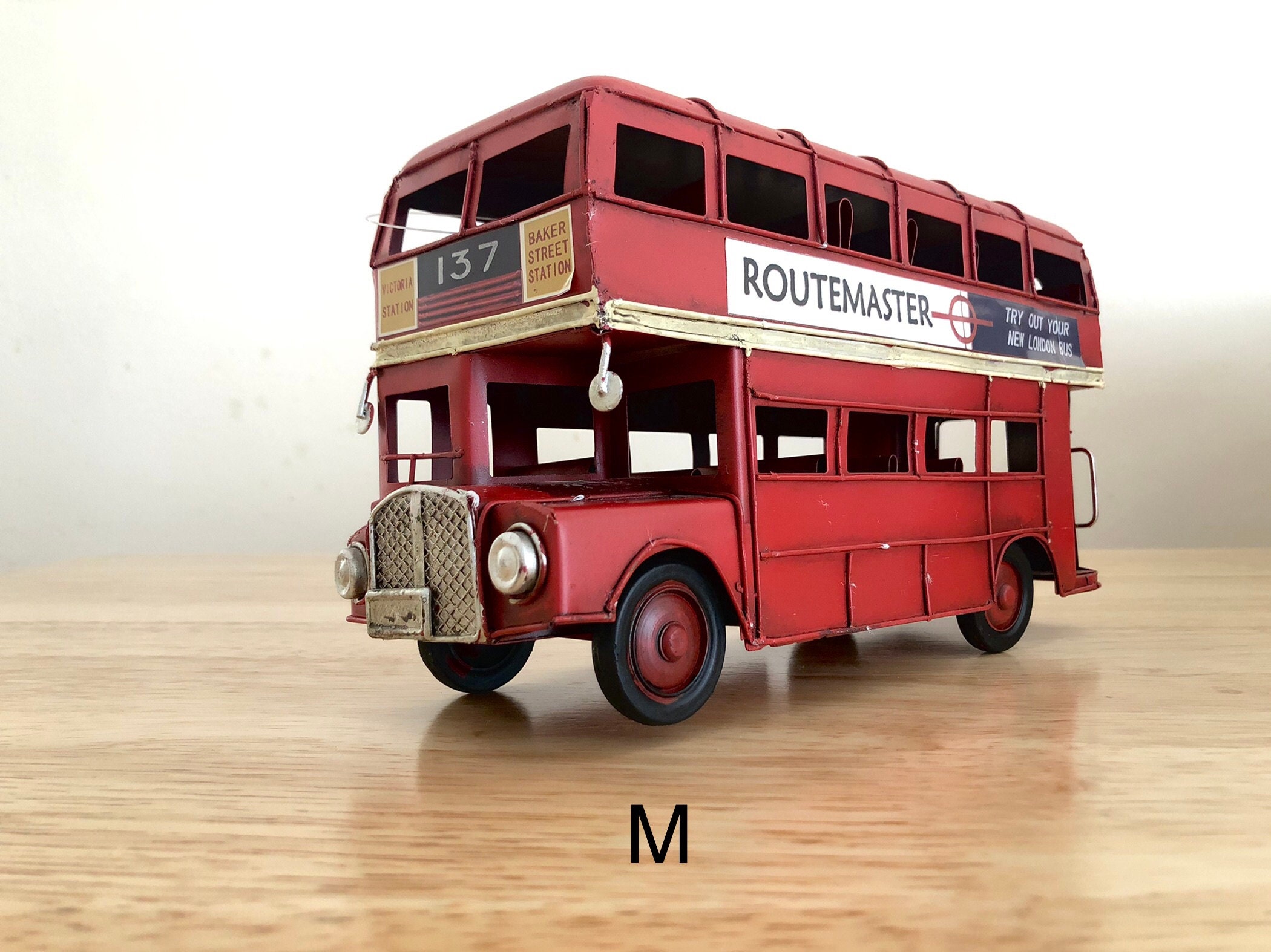 Vintage London Double Decker Bus Retro Red Bus Victoria Bus - Etsy