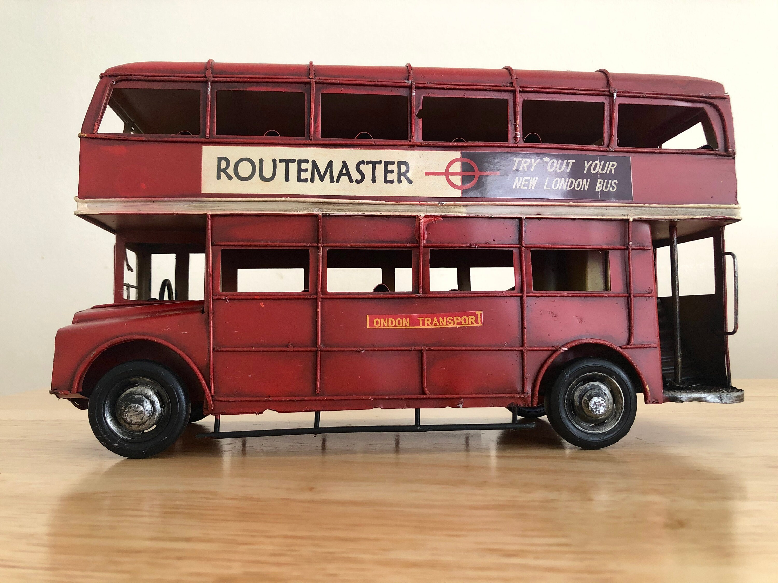 Vintage London Double Decker Bus Retro Red Bus Victoria Bus - Etsy