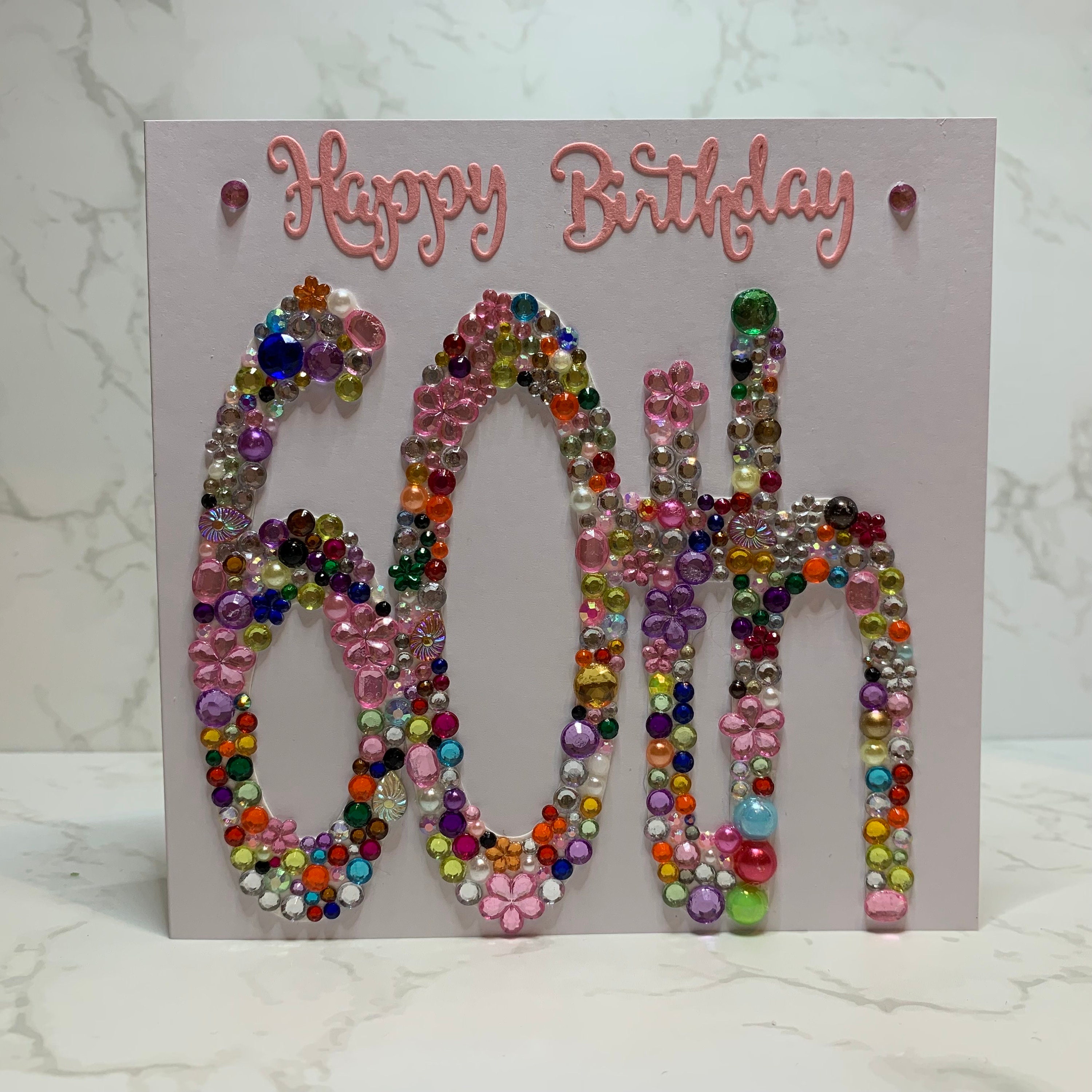 Handmade Age 60th Birthday Card 60th Birthday Card Happy 60th Card Any ...