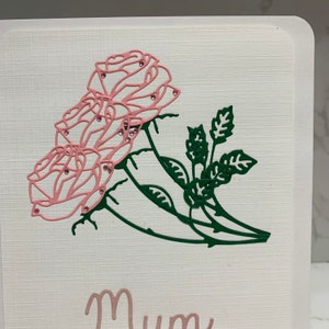 Handmade Card Female Pretty Birthday Mothers Day Mum Mother Roses ...