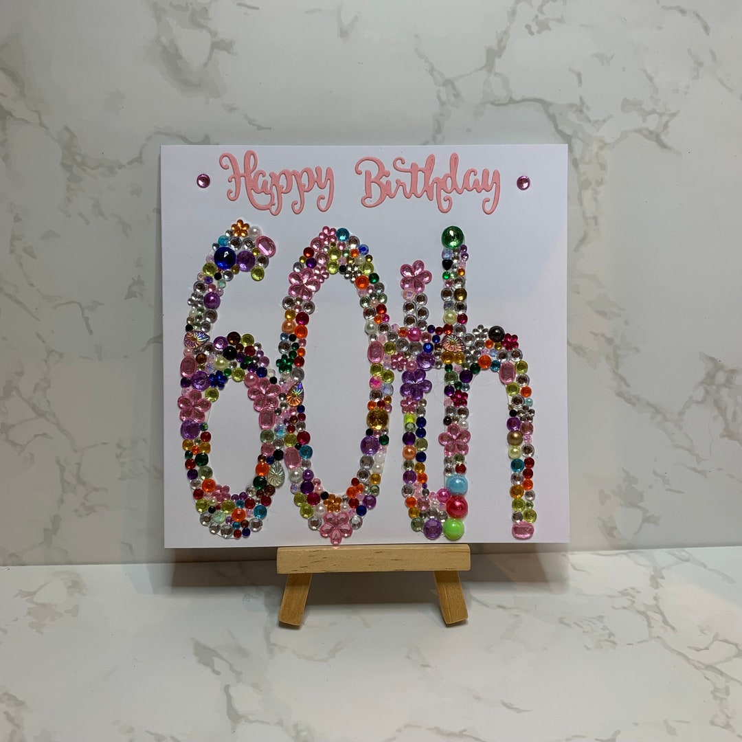 Handmade | Age 60th Birthday Card | 60th Birthday Card | Happy 60th ...