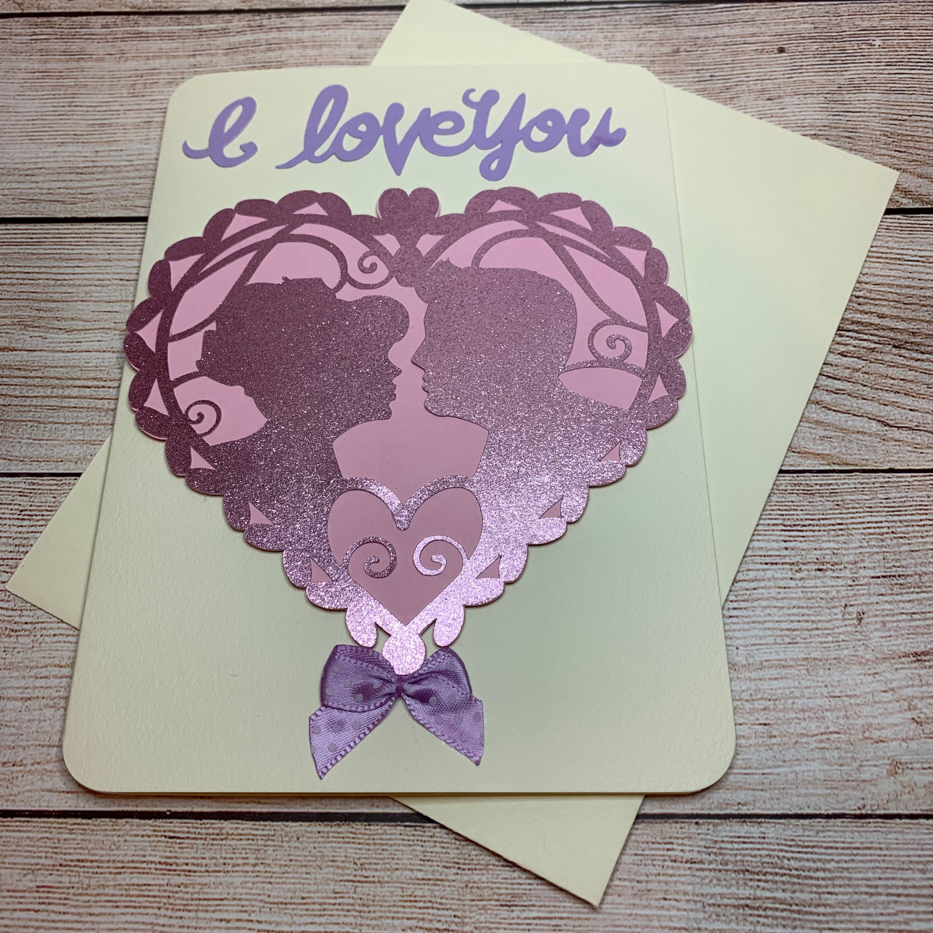 Handmade I Love You Card I Love You Cute Card Heart - Etsy