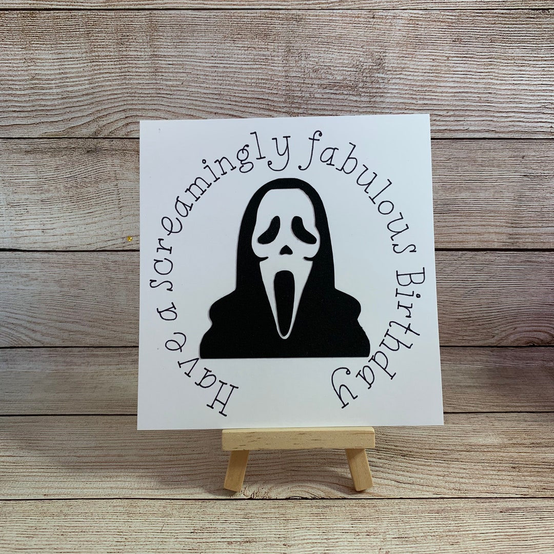 Handmade | Horror Card | Horror Movie Card | Screaming Birthday | Mask ...