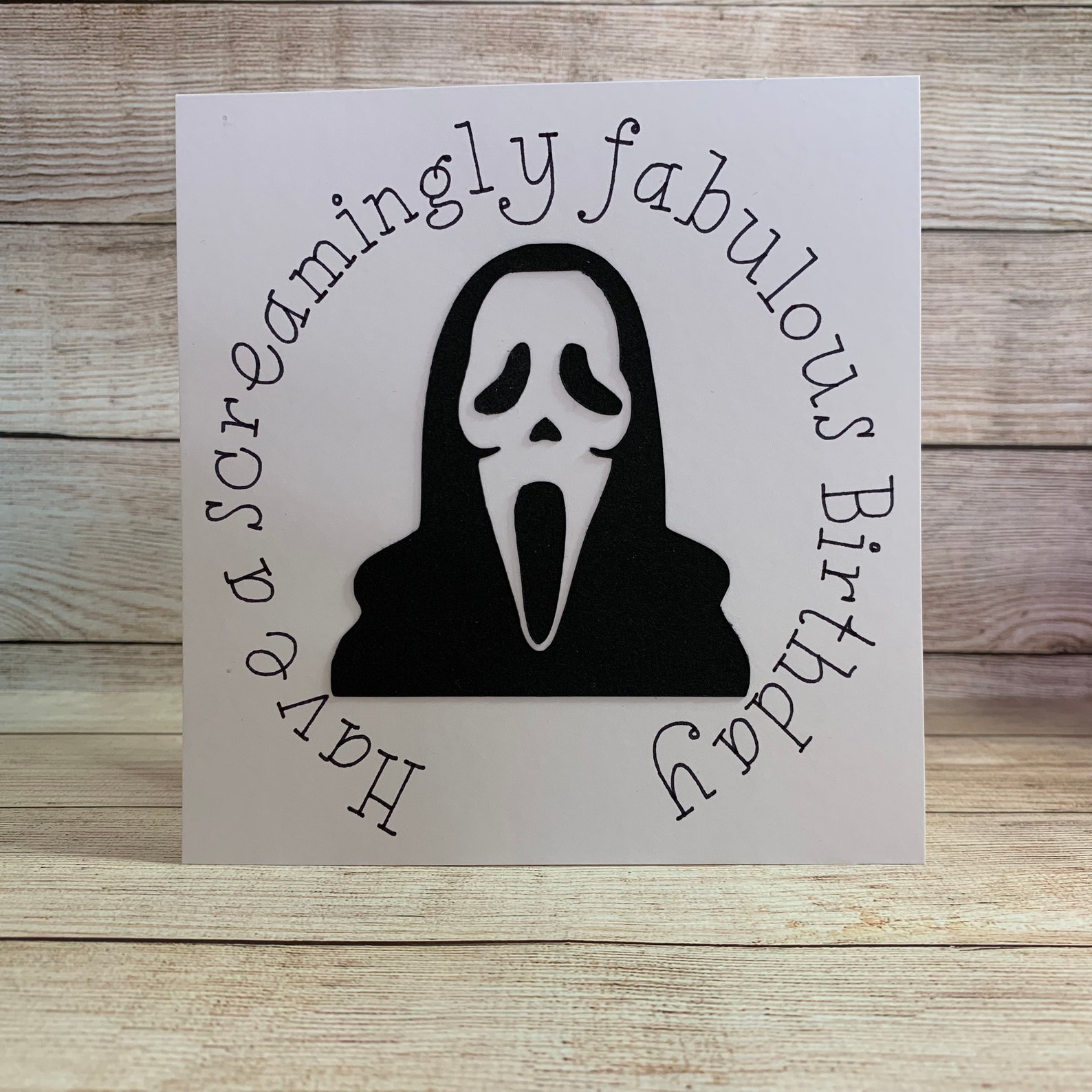 Handmade Horror Card Horror Movie Card Screaming - Etsy