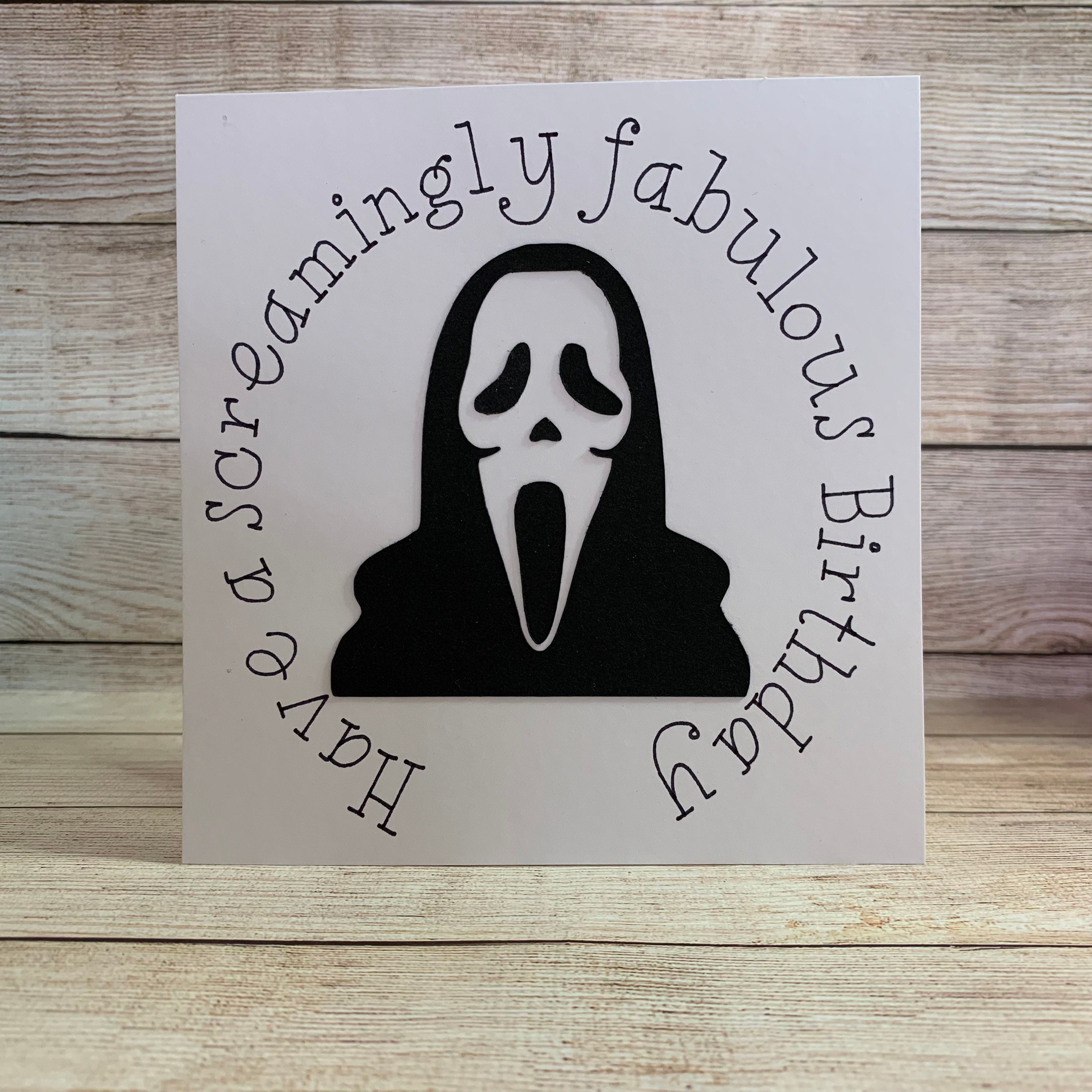 Handmade Horror Card Horror Movie Card Screaming - Etsy
