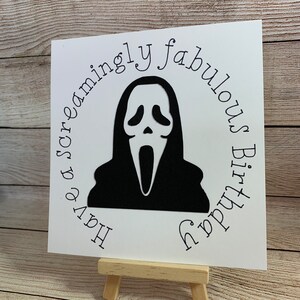 Handmade Horror Movie Birthday Card | Scream Mask - Etsy