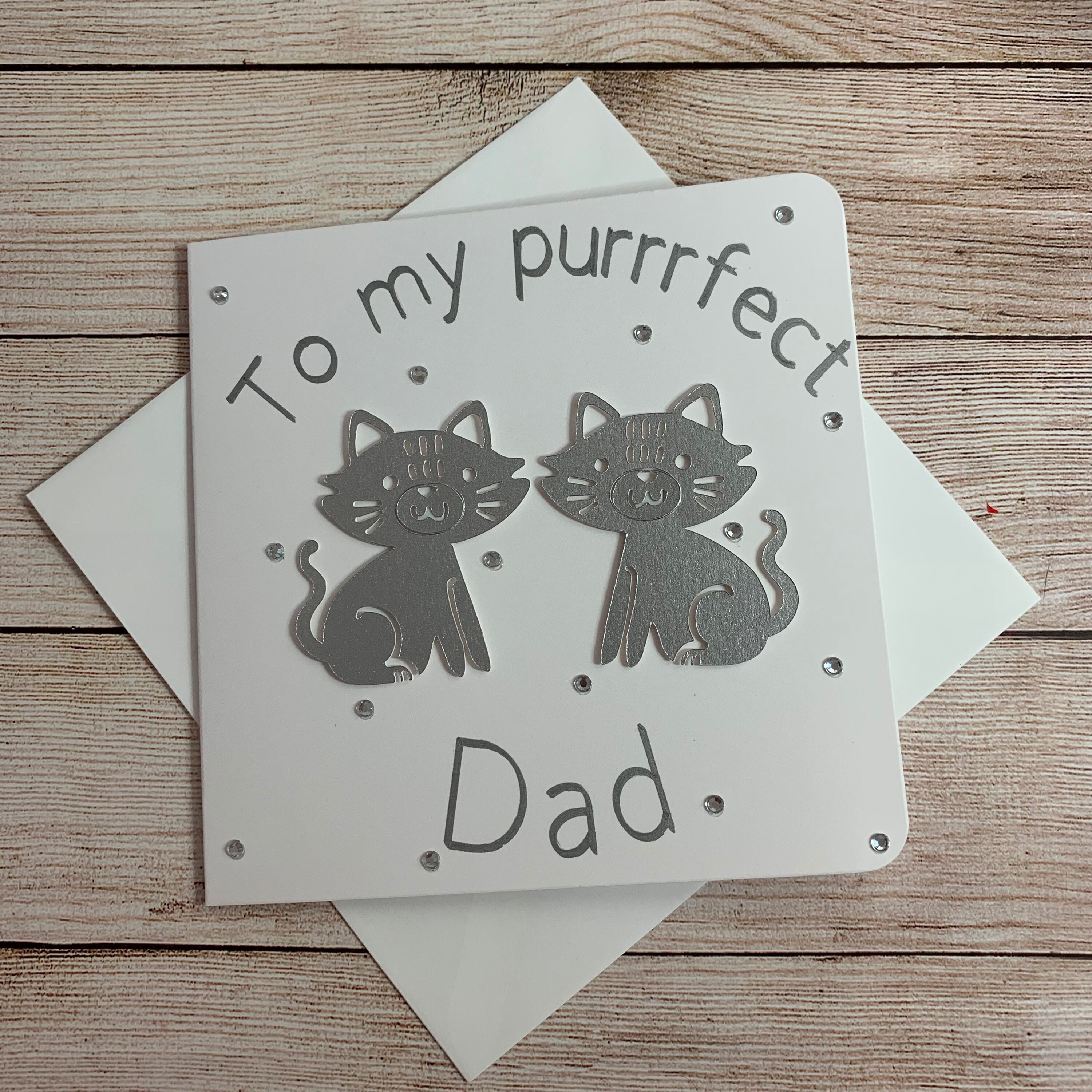 Handmade Cat Birthday Card Kitty Card Cat Love Card - Etsy